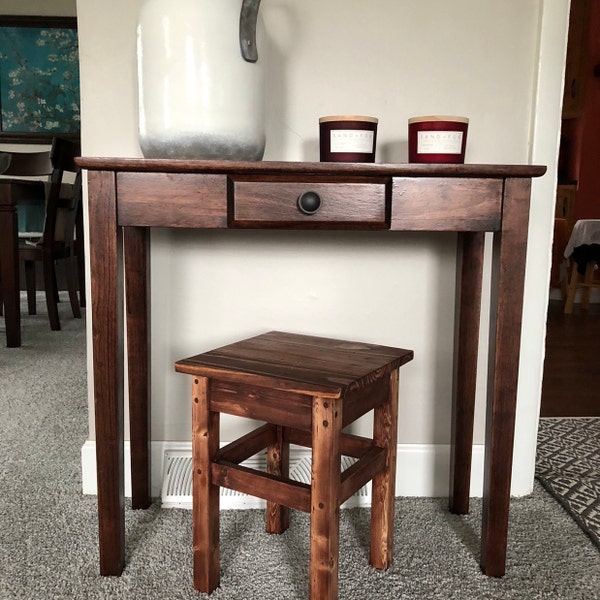 16 Inch Tall Wood Stool - Etsy