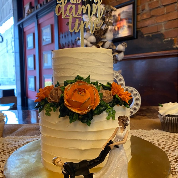 About Damn Time, Wedding Cake Topper, Damn Time Topper, Damn Time Cake ...
