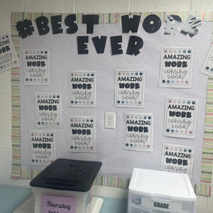 Colorful Amazing Work Bulletin Board Display - Etsy