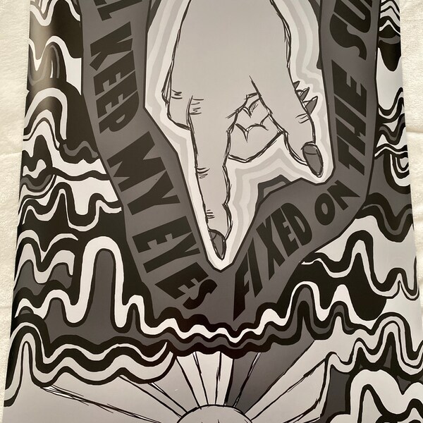 GLOSSY Psychic Snake Hands Art Print Gothic, Macabre, Psychedelic ...