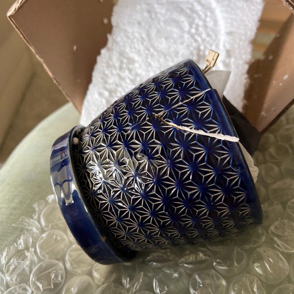 Sandy Window Ceramic Planter Pot With Saucer Attached/planters and Pots ...