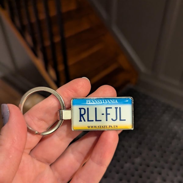 California License Plate Keychain Custom Car Keychain License Plate ...