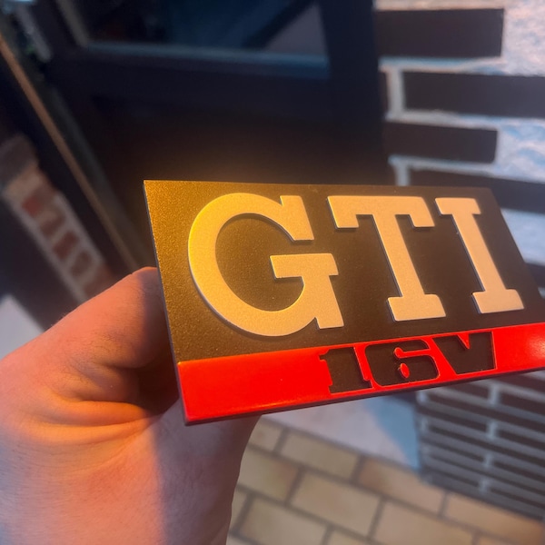 VW Golf MK1 Rabbit GTI Rear Badge Emblem Sign Logo - Etsy