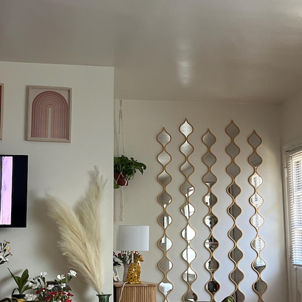 Decorative Wall Mirrors, Mirrored Acrylic Wall Decor, Bronze Frame ...