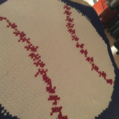 Baseball Afghan C2C Crochet Pattern, Written Row Counts, C2C Graphs ...