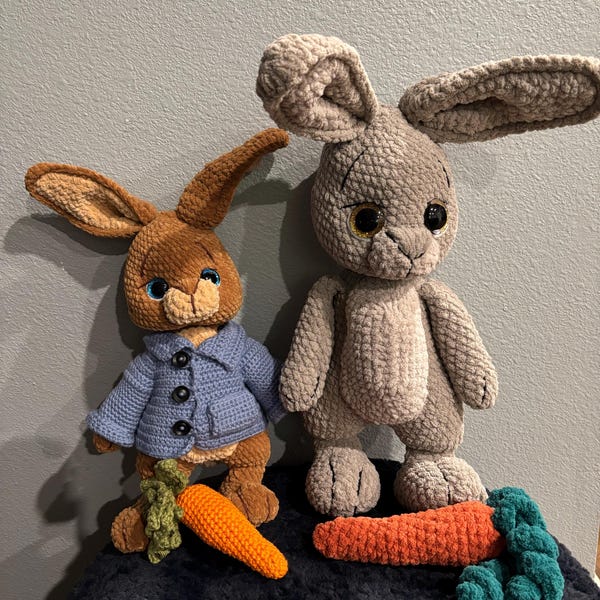 Bunny Crochet Pattern / Amigurumi Bunny Pattern / Plush Bunny Crochet ...