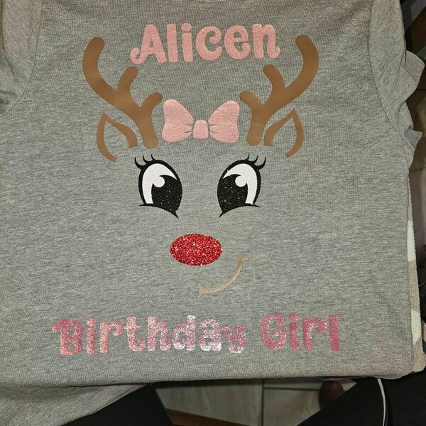 Caras de reno de Navidad SVG PNG paquete, niña reno SVG, niño reno svg ...