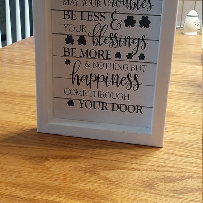 Farmhouse St Patrick's Day Sign, Irish Blessing Wood Sign, St Patricks ...