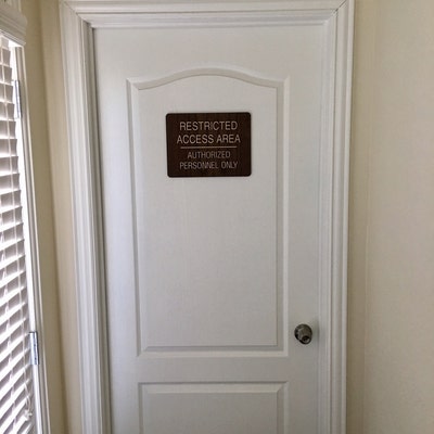 Restricted Access Keep Out Sign Way Finding Signage 9 X 12 Size Door or ...