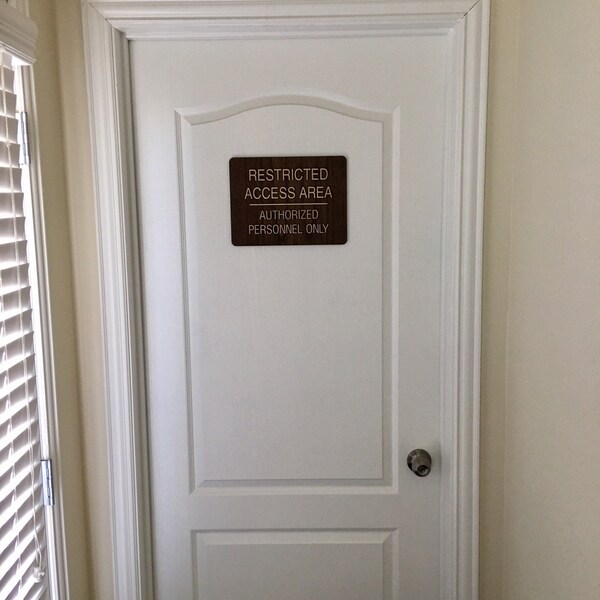 Restricted Access Keep Out Sign - Way Finding Signage - 9" X 12" Size ...