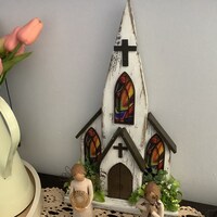White Primitive Church - Etsy Canada