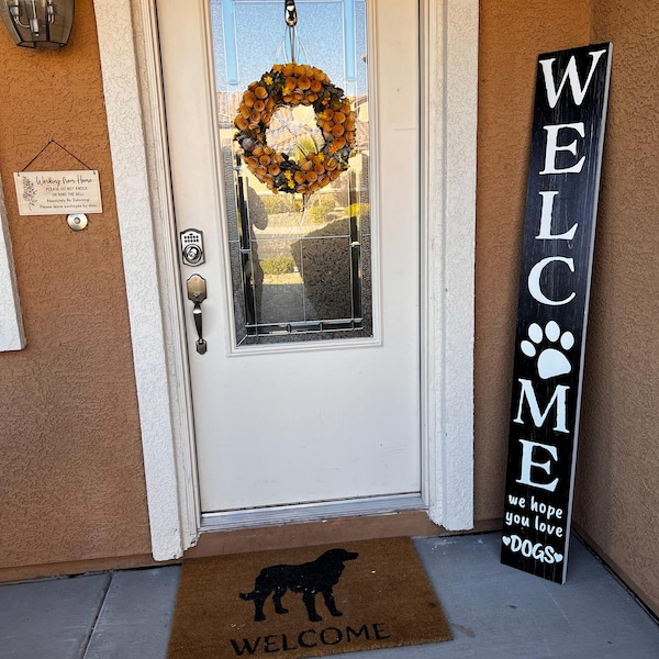 Crazy Dogs Door Sign, No Soliciting Sign, No Soliciting Door Sign, Do ...