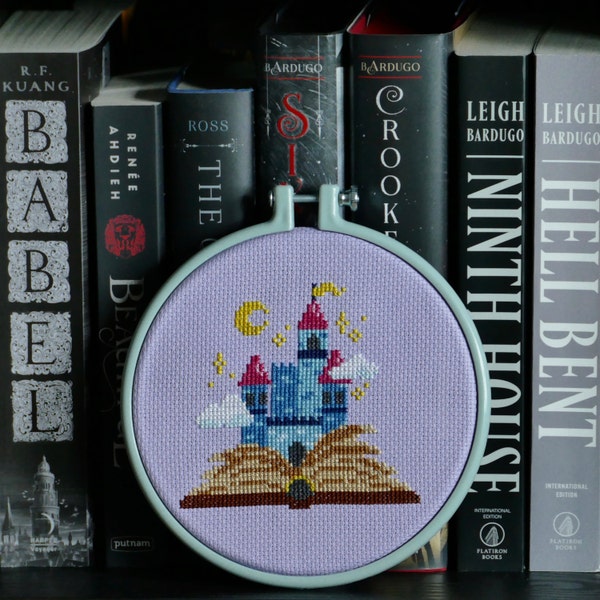 Castle Book Cross Stitch Pattern - Castle Book Cross Stitch - Castle ...