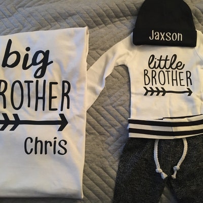 BIG BROTHER, Little Brother Outfit, Baby Boy Coming Home Outfit, Big ...
