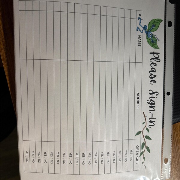 Visitor Sign-in Sheet Template: Modern Office Guest Check-in (canva ...