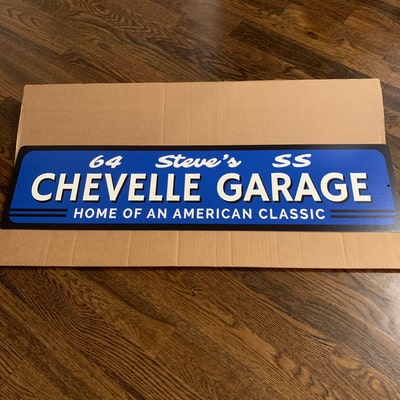 Father's Day Gift, Chevelle Garage Sign, Chevelle Sign, Custom Chevy ...