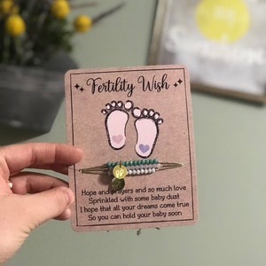 Fertility Wish Bracelet / Fertility Struggles Gift / IVF Gift / TTC ...