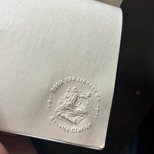 Personalized Book Embosser/custom Book Embosser/from the Library of ...