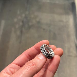 Unique Mens Pinky Signet Ring in Silver, Rectangle Solid Silver Pinky ...