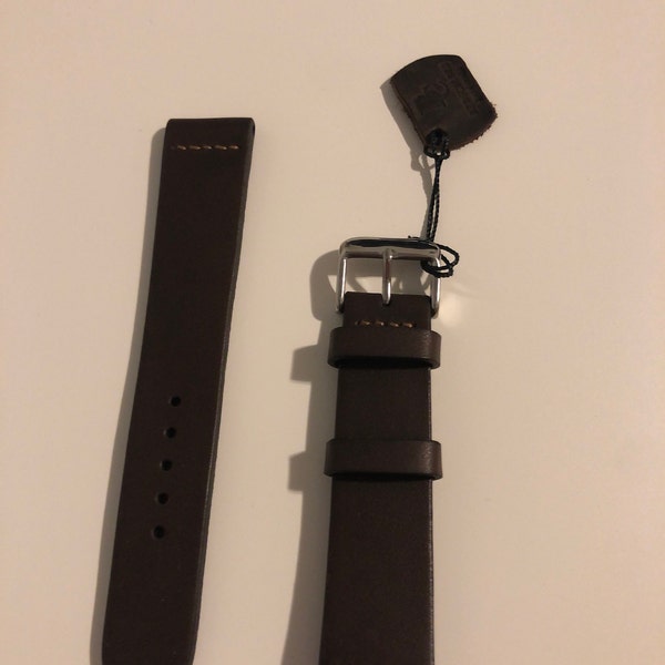 Brown Leather Watch Strap, Leather Brown Strap, Leather Band 16mm/18mm ...