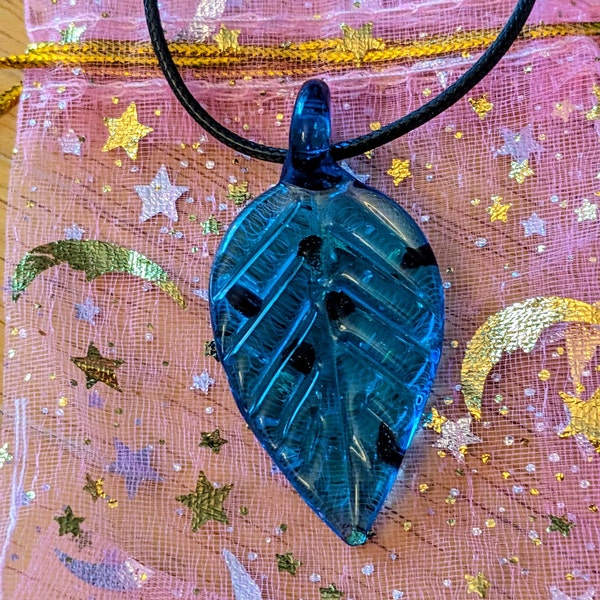 Dual Swirl Heart Pendant Necklace Glass Heart Pendant Swirl Heart ...