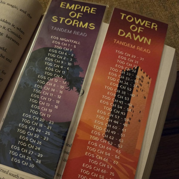 ONE Throne of Glass Tandem Read Bookmark - Double Sided - TOG Book Mark ...