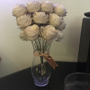 Custom Song Lyrics Paper Flowers Wedding Vows Paper - Etsy