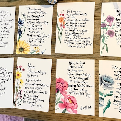 Christian Encouragement Card 8 Pack Christian Friendship Stationery ...