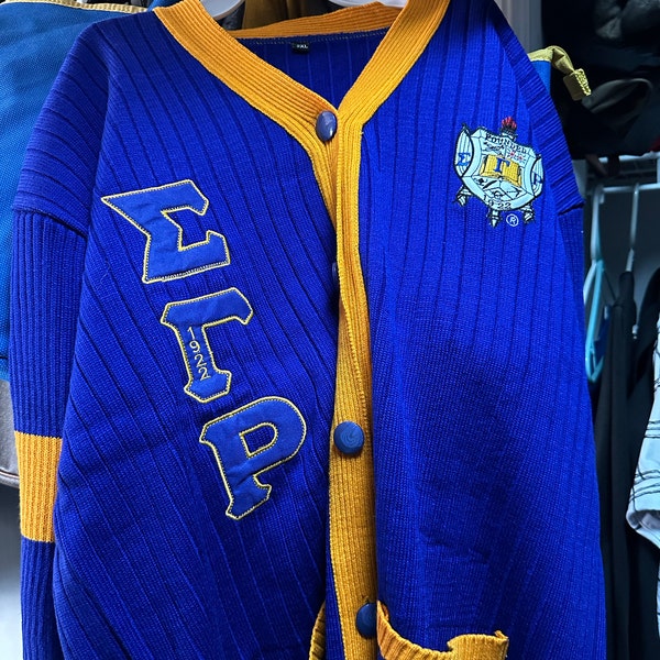 Sigma Gamma Rho Striped Knitted Cardigan Sweater: Sorority, 1922 - Etsy