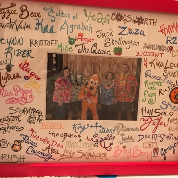 Disney Photo Mat - Mat Board - Disney Characters - Disney Autograph ...