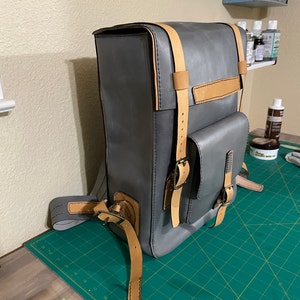 Toshiro Leather Backpack PDF Pattern Video Instructions | Etsy