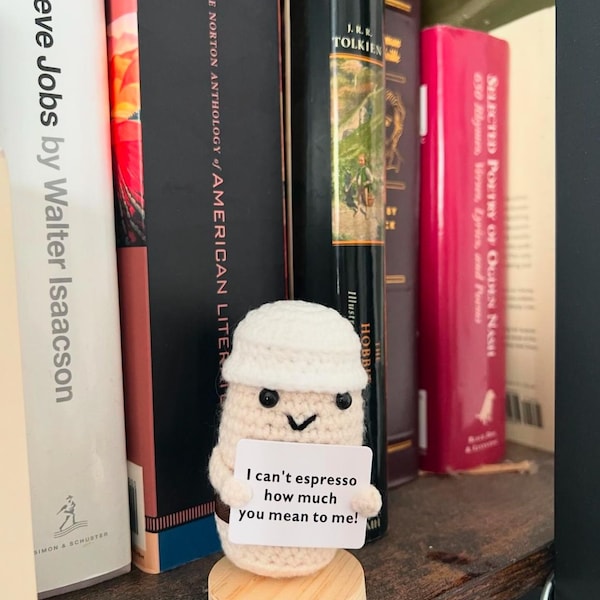 Handmade Crochet Emotional Support Frog and Sunflower Plant-emotional ...