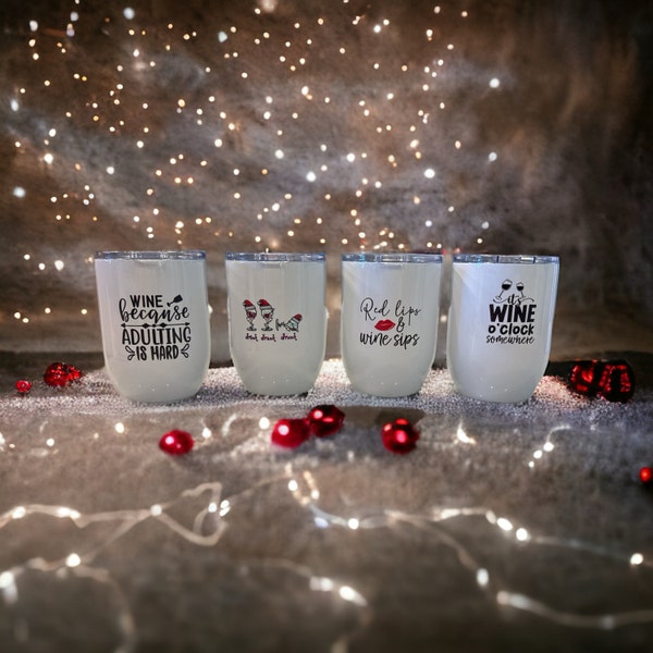 Drink, Drank, Drunk UV DTF Sticker for Wine Glasses and More - Ready to ...