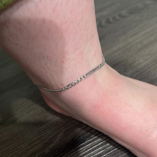 18K Gold Twist Anklet Singapore Chain Anklet, Gold Twisted Chain Anklet ...