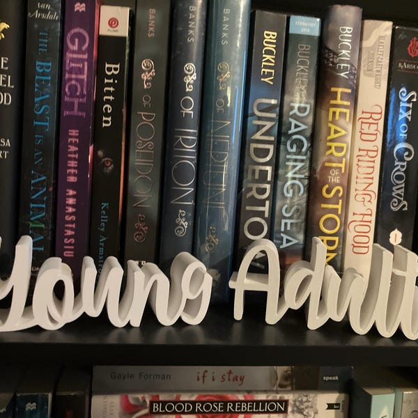 CUSTOM Fancy Library Genre Signs 3d Printed Personalized Category Label ...