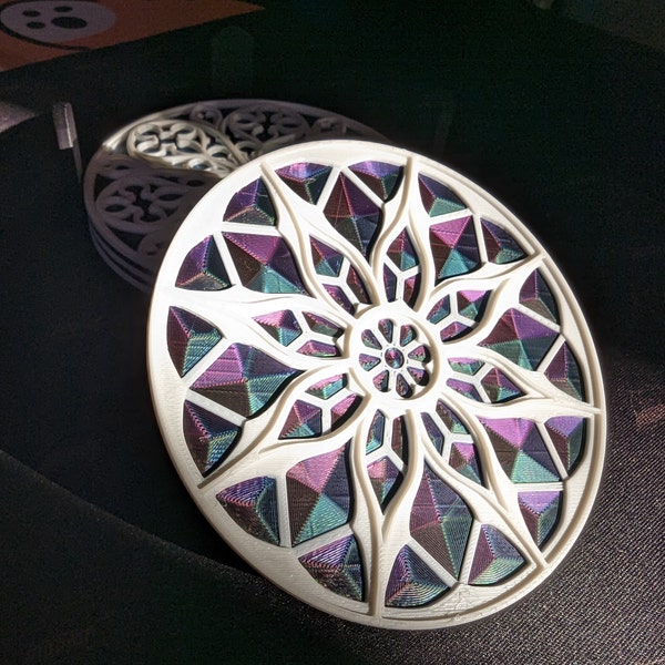 Cathedral Window Coasters - Etsy