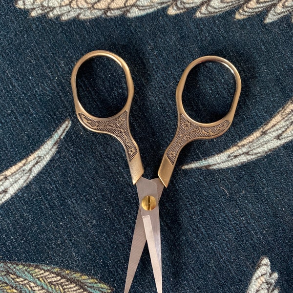 Vintage Gold Scissors - Styling Sewing Scissors for Flat Lays ...
