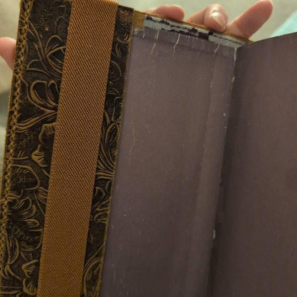 Personalized Vintage Leather Sheet Music Organizer Binder Cover , Full ...