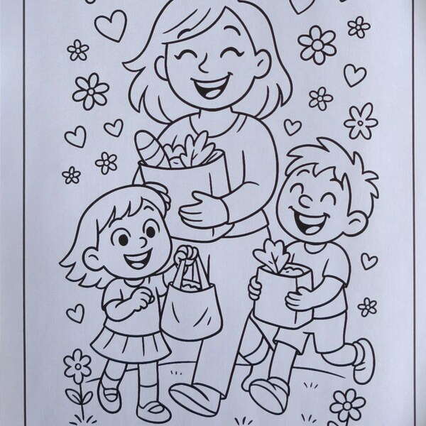 Healthy Habits Coloring Book – Educational Fun Printable Wellness ...