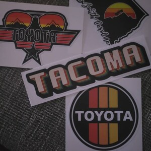 Toyota Retro Vintage Decal Sticker Round 4 Inch 3 Stripe - Etsy