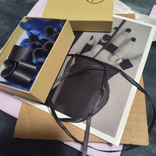 Black PVC Finger Cuff Gloss Latex Ring Concert Stage Jewelry Passion ...