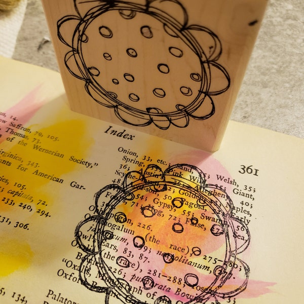 Circle Pattern Circle RUBBER STAMP, Shape Stamp, Background Stamp ...