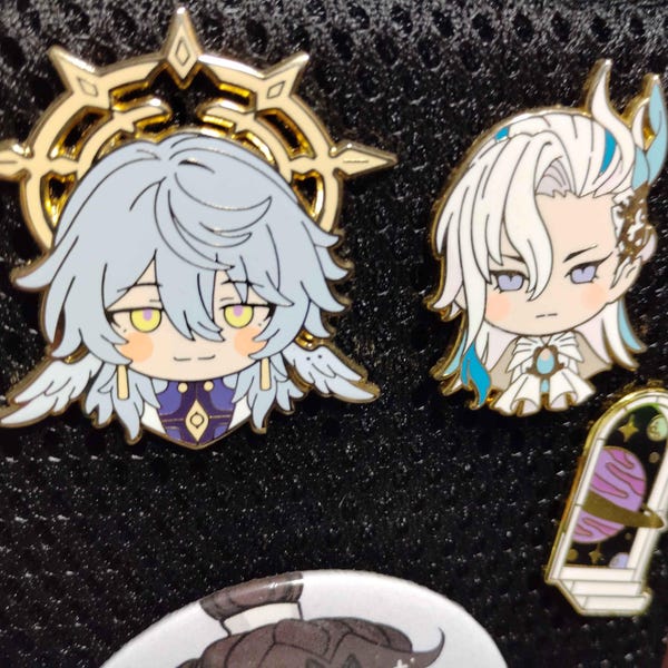 HSR Sunday and Robin Honkai Star Rail Hard Enamel Pin - Etsy