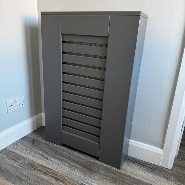 Radiator Cover White - Vertical Slat - All Made to Measurebespoke White ...