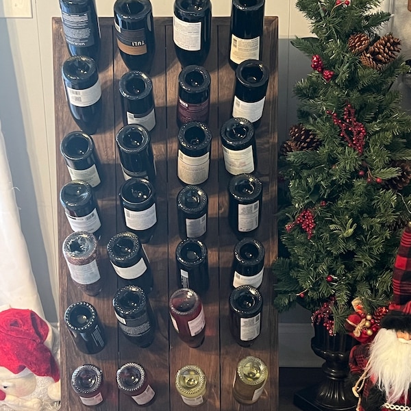 28 Bottle French Riddling Wine Rack: Rustic A-frame Display - Etsy