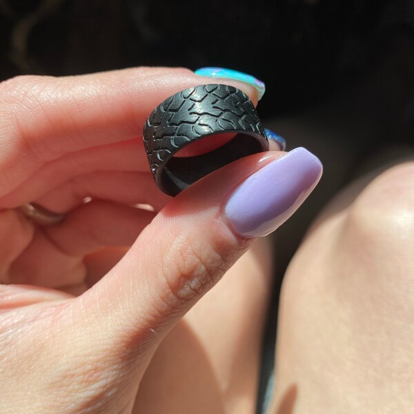 Drag Radial, Carbon Fiber Tread Ring. Drag Racing Wedding Band, Car Guy ...