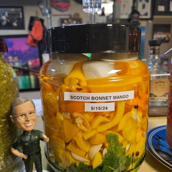 Whole Fresh Scotch Bonnet Peppers. Fresh Pods of Genuine Scotch Bonnets ...