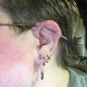 Skull earring 16g skull helix piercing surgical | Etsy