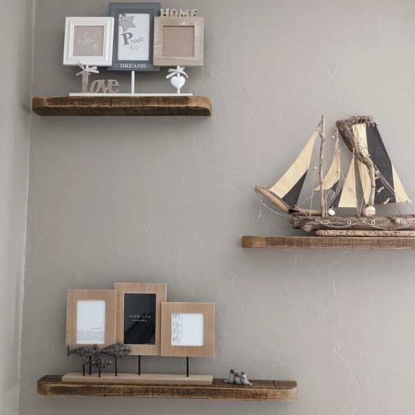 Floating Shelf Made of Scaffolding Wood, Invisible Fixing - Etsy