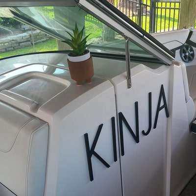 8 Inch Elegant Modern Numbers Letters - Etsy